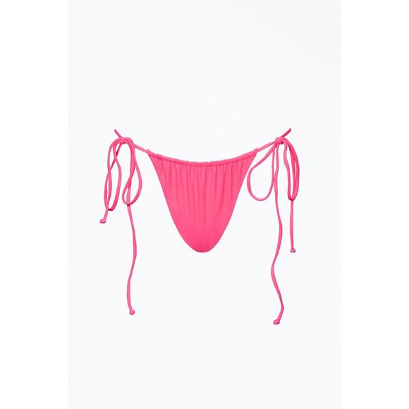 NIRVANIC | Swim | New Nirvanic Barbados Ruched String Bikini Bottom In Eco Watermelon | Poshmark